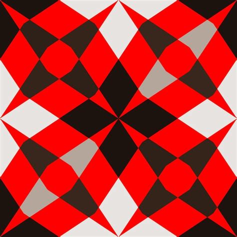 Premium Photo Seamless Pattern Retro Geometric Background