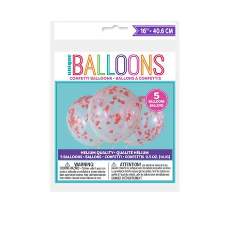 Valentines Day Latex Balloons 12 Inches With Confetti Party Expert