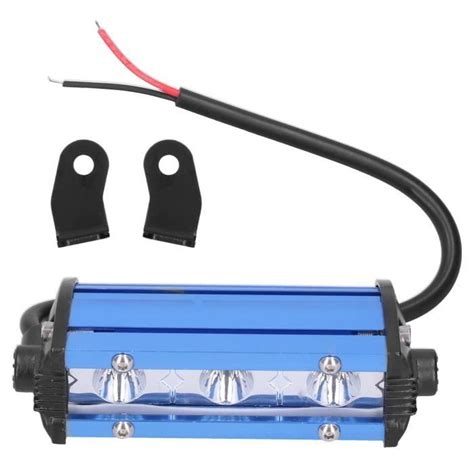 Ashata Lampe de travail à LED Phare Avant LED de Moto 9W Universel