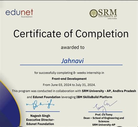 Manchipalli Jahnavi On Linkedin Frontenddevelopment Internship Webdevelopment Learning