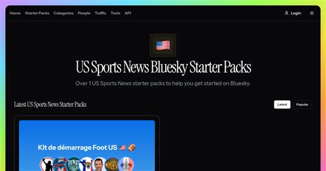 Us Sports News Bluesky Starter Packs 1 Lists • Mar 2025
