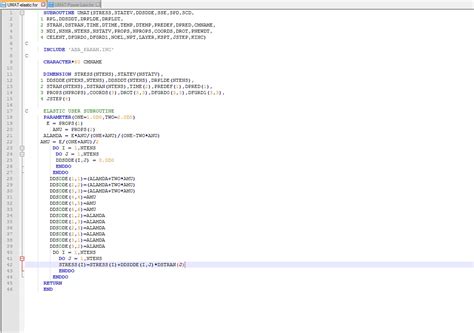 problem during compilation using umat in abaqus 6 14 1 can someone