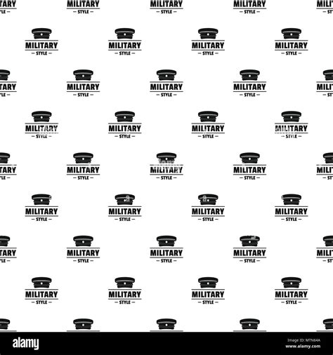 Military Hat Pattern Vector Seamless Stock Vector Image And Art Alamy