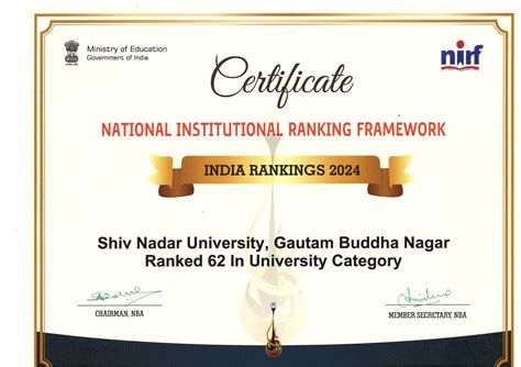 National Institutional Ranking Framework Nirf