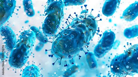 Bacterium Bacteries Bacteria Microbiome Cells Bacterie Infection Under A Microscope Macro