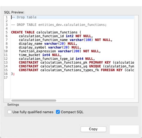 Ddl Generations Drop Statement Contains Schema Name When Use Fully