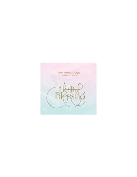KIM HYUN JOONG Album A BELL OF BLESSING Limited Edition CD Poster
