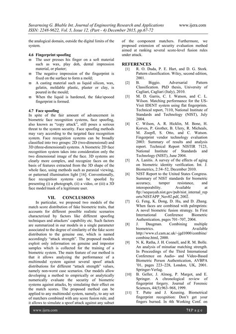 A Survey Of Security Of Multimodal Biometric Systems Pdf