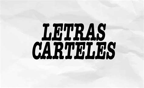 Tipos De Letras Para Carteles
