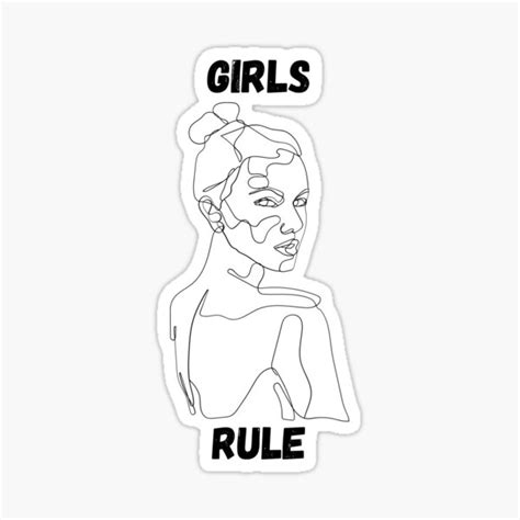 Girls Rule Sticker For Sale By Vani Designs Redbubble