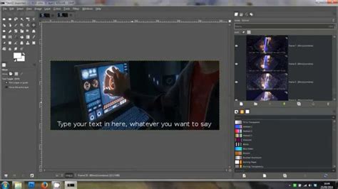 gimp tutorial add text to an animated movie clip quick and easy