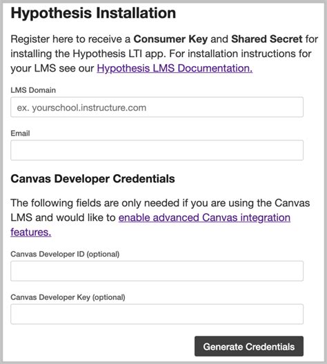 Installing The LMS App For Canvas Administrator Guide LTI Worldwide Hypothesis