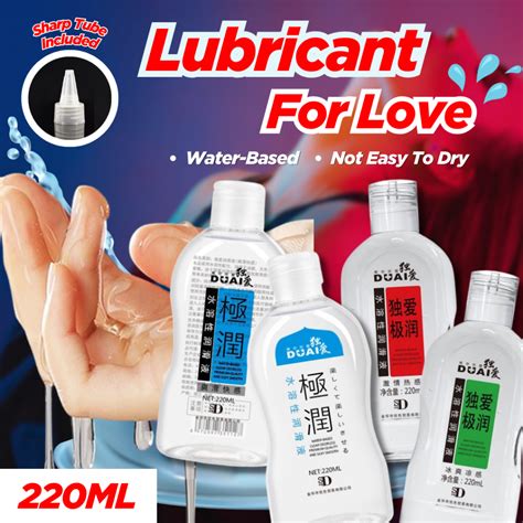 DUAI Sex Lubricant Lube For Man Woman Lub For Condom Sex Toy Water Based Cold Hot Smooth