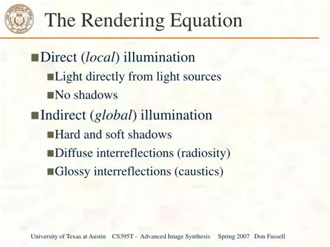 ppt the rendering equation powerpoint presentation free download