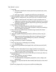 Quiz Review Module Docx Quiz Module Review Generally A Be