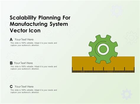 Scalability Planning For Manufacturing System Vector Icon Ppt