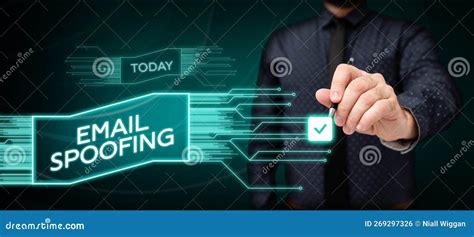 Hand Writing Sign Email Spoofing Business Approach Secure The Access