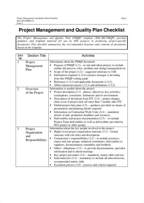 Planning Project Checklist Template Construction Management Checklist
