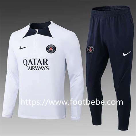 Survetement Psg 2022 2023 Homme Blanc Footbebe