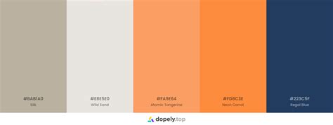10 Orange Color Palette Inspirations With Names And Hex Codes Inside