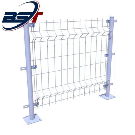 Galvanized 3D Welded Wire Triangle Bending Fence Panels Curvy Welded