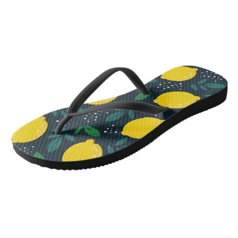 Lemon Flip Flops Zazzle