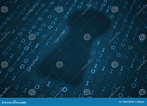 Digital Keyhole Illustration Stock Illustration Illustration Of Cybersecurity Concept 144378395