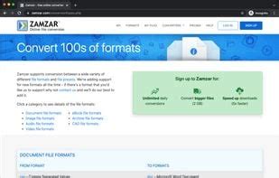 Zamzar Online File Converter Providing Easy To Use File Conversion And Compression AlternativeTo