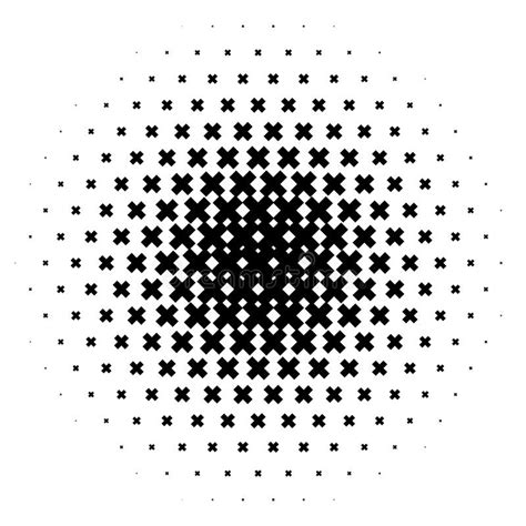 Halftone Element Abstract Geometric Graphic With Half Tone Pattern
