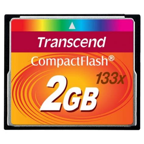2gb Transcend Compactflash 133x Speed Flash Memory Card