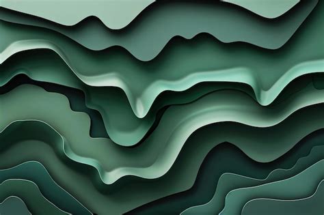 Premium Photo Abstract Green Wavy Multilayered Textures Background Abstract Green Wavy Lines