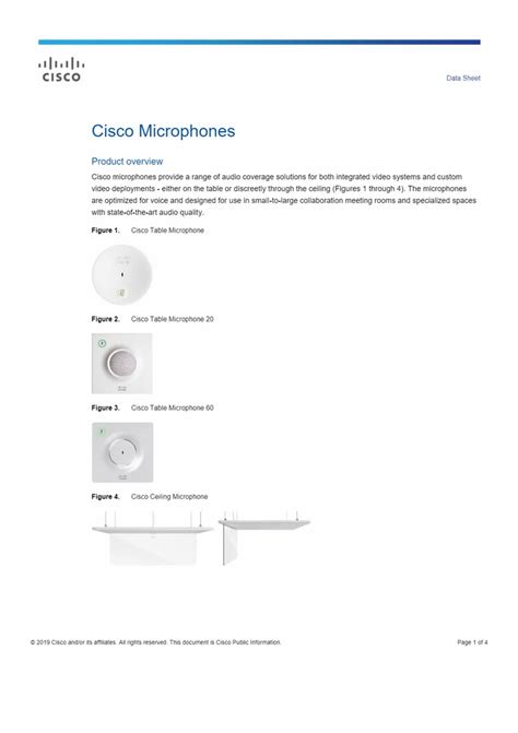 Cisco Cs Mic Table J Table Microphone At ₹ 22800 Piece Wired Microphone In Ghaziabad Id