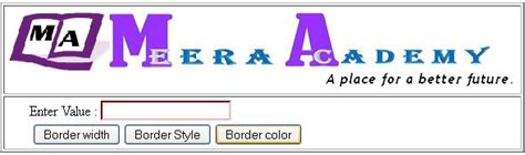 How To Change TextBox Border Width Style Color In ASP NET