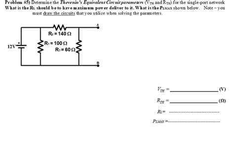 Solved Problem Determine The Thevenin S Equivalent Chegg