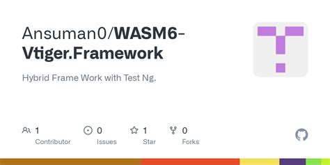 GitHub Ansuman0 WASM6 Vtiger Framework Hybrid Frame Work With Test Ng