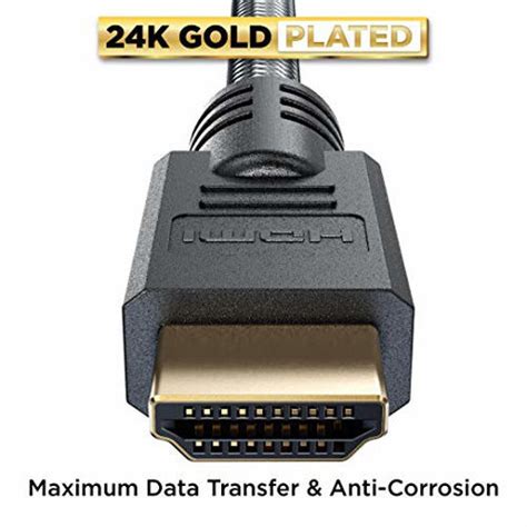 Getuscart Powerbear 4k Hdmi Cable 3 Ft High Speed Braided Nylon