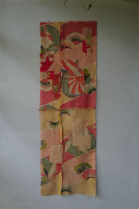 Japanese Vintage Sashiko Stitched Cotton Boro Fragment Oldindustrial