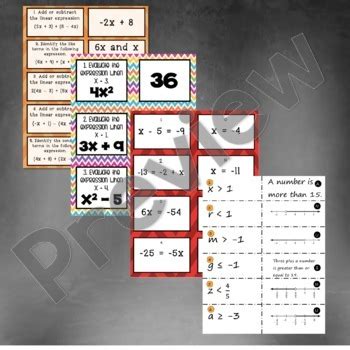 Expressions Equations And Inequalities BUNDLE By Count On Me TpT