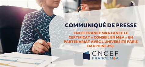 La Cncef France Manda Lance Le Certificat « Conseil En Manda