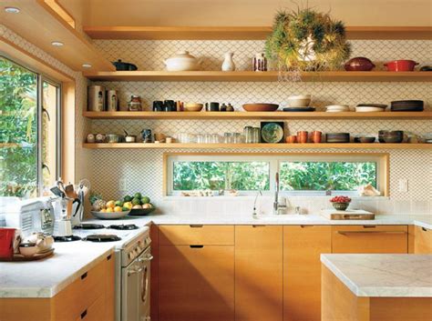 キッチンの上吊り収納はつけずにオープン棚をdiyの画像 キッチンのレイアウト オープン棚 キッチン