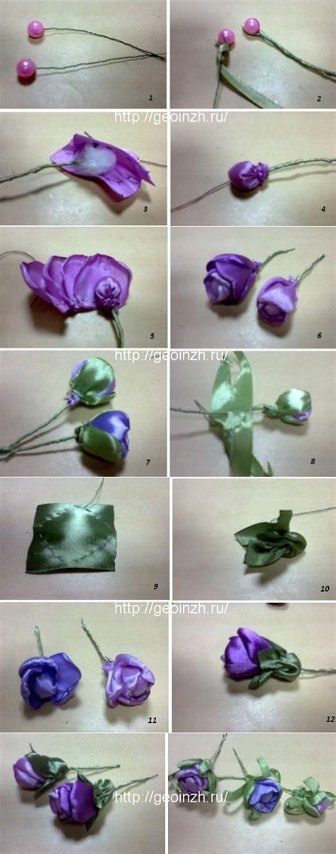 Канзаши в 2024 г Изготовление цветов из ткани Тканевые цветы ручной работы Тканевый цветок