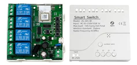 Módulo De Interruptor Inteligente Tuya Zigbee De 4 Canales Cuotas