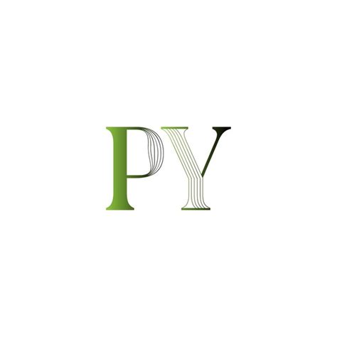 Logotipo Da Letra Py Vetor Premium