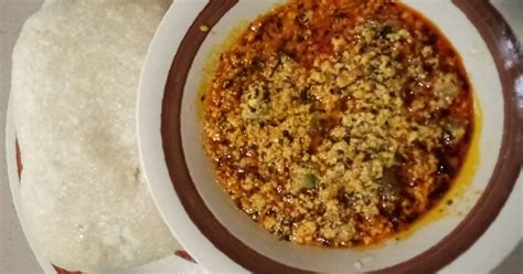Eba And Egusi Soup Recipe By Blessed Chef Cookpad