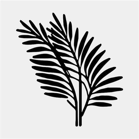 Premium Vector Leaf Silhouette Vector Black And White
