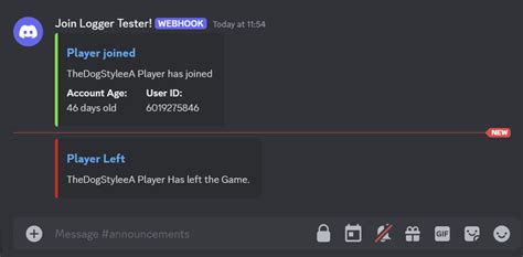 Join And Leave Logger Webhook Clearly Development
