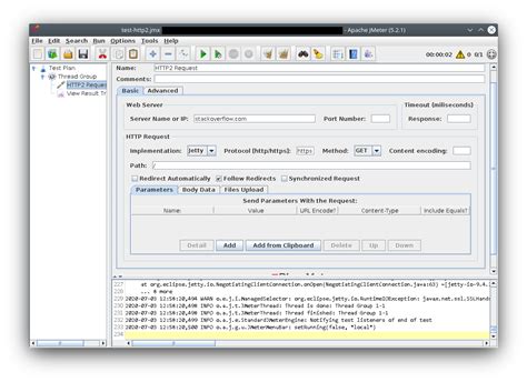 2 Request With Jmeter Fails With Nullsession Jetty Alpn Stack Overflow