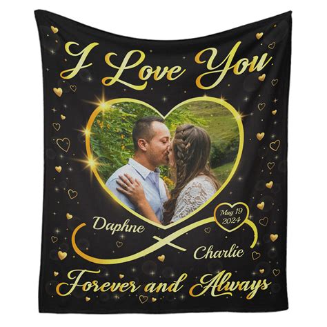 Custom Infinity Love Couple Blanket