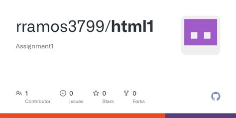 Pull Requests Rramos3799 Html1 GitHub