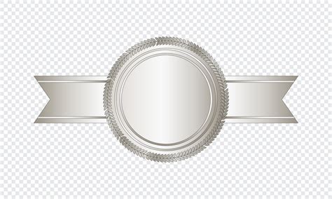 Silver Stamp With Horizontal Ribbons Luxury Seal Blank Silver Seal